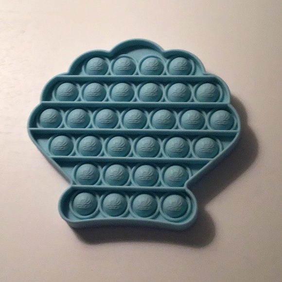 Toys | Teal Seashell Popit Fidget Toy | Poshmark